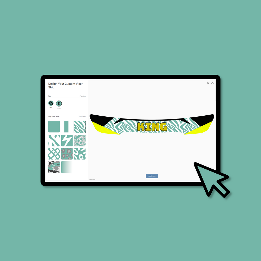 Custom Visor Stickers for Racing / Karting Helmets | LidMods