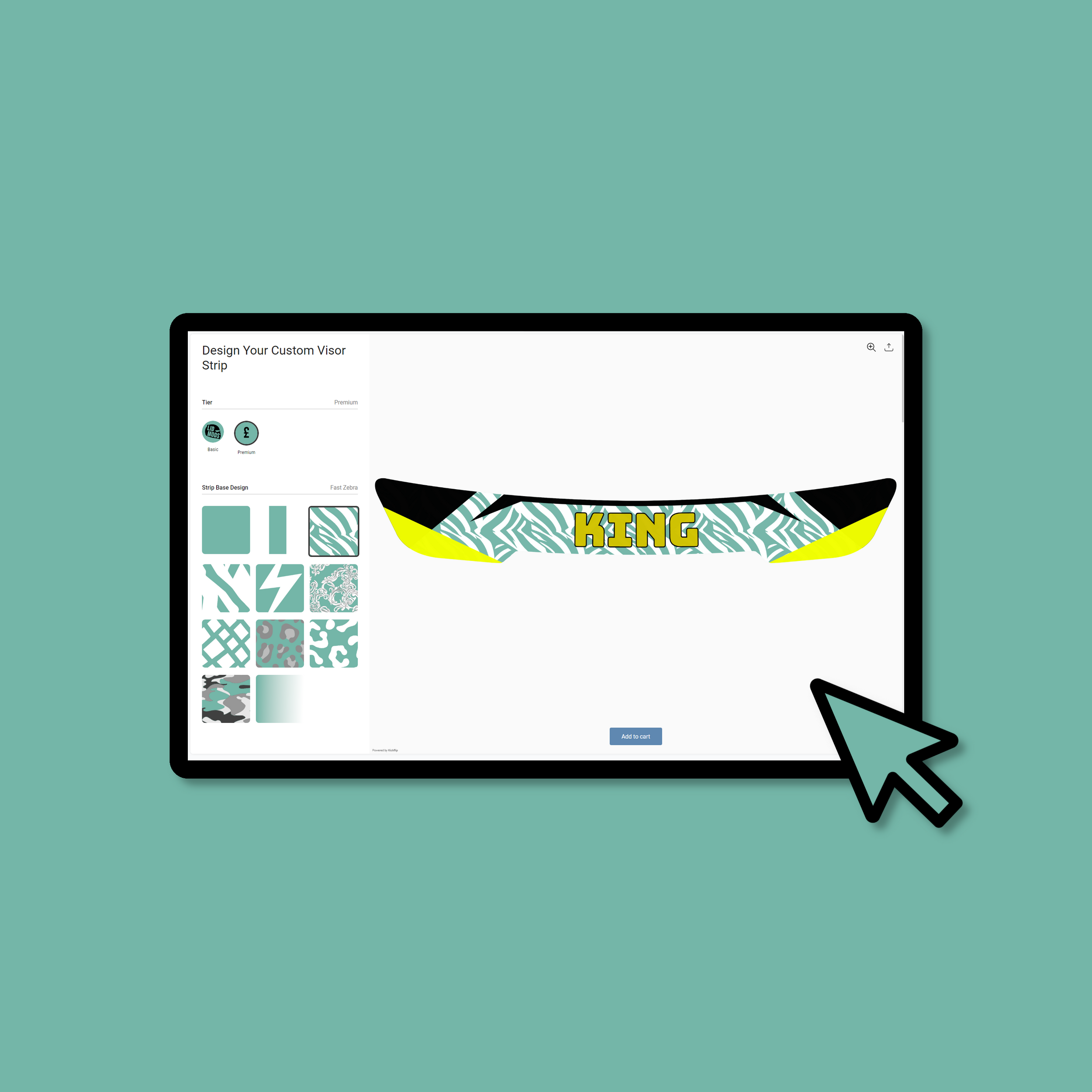 Custom Visor Stickers for Racing / Karting Helmets | LidMods